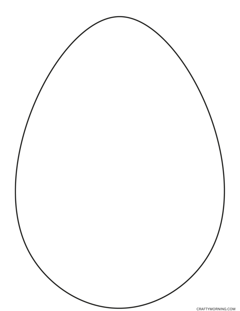 Easter Egg Template to Print - Crafty Morning