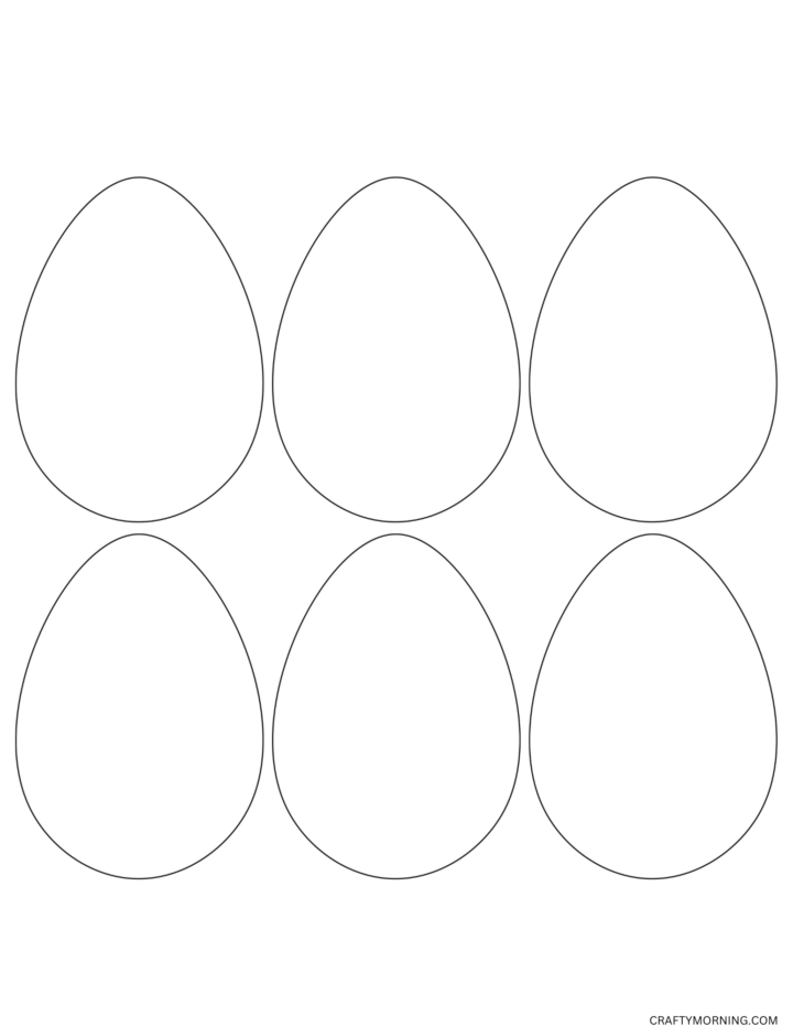 Easter Egg Template to Print - Crafty Morning