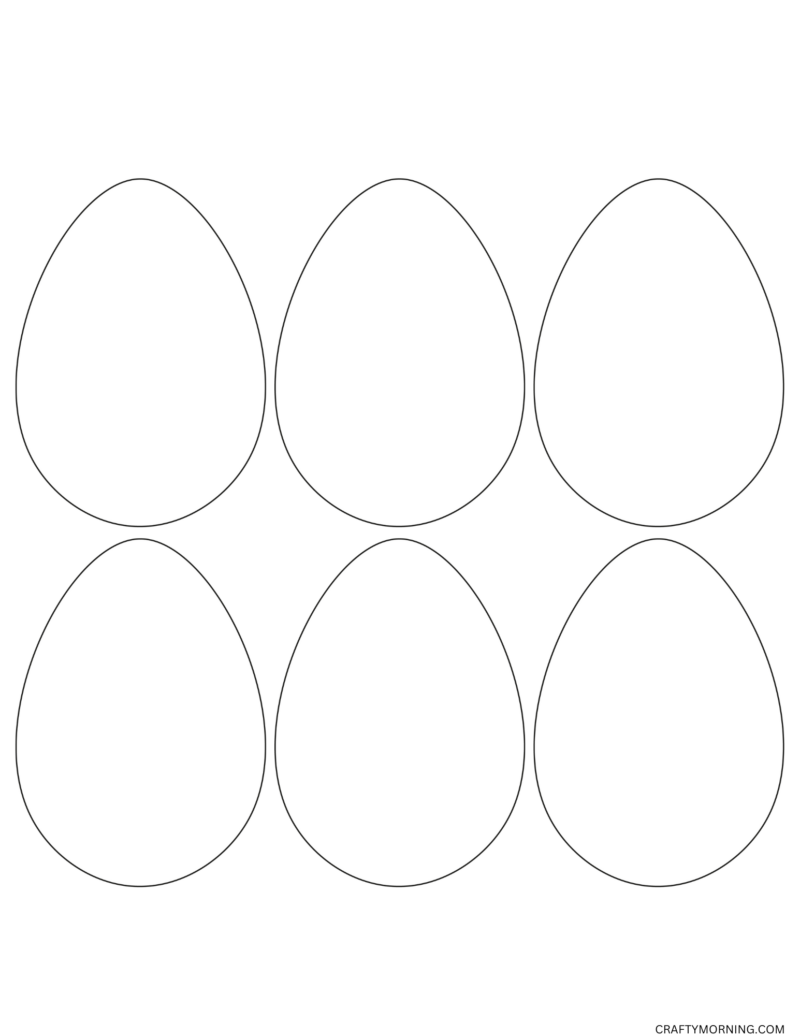Easter Egg Template to Print - Crafty Morning