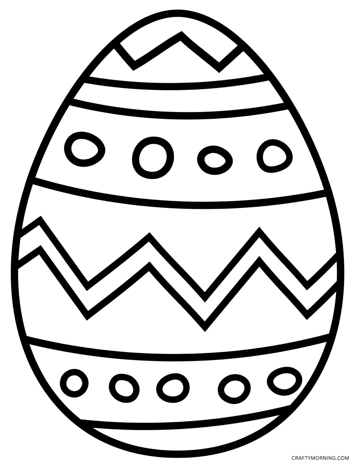 Easter Egg Template to Print - Crafty Morning