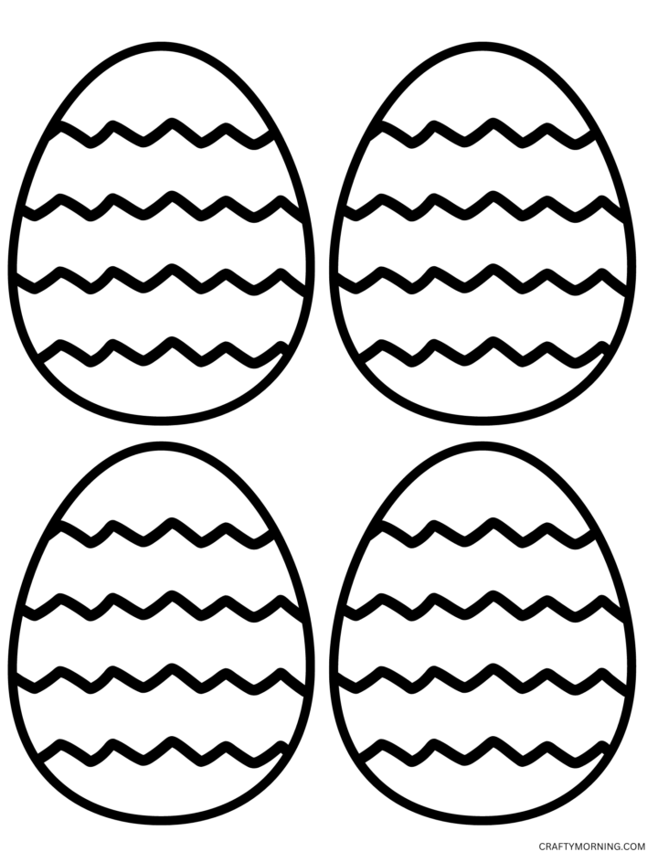 Easter Egg Template to Print - Crafty Morning