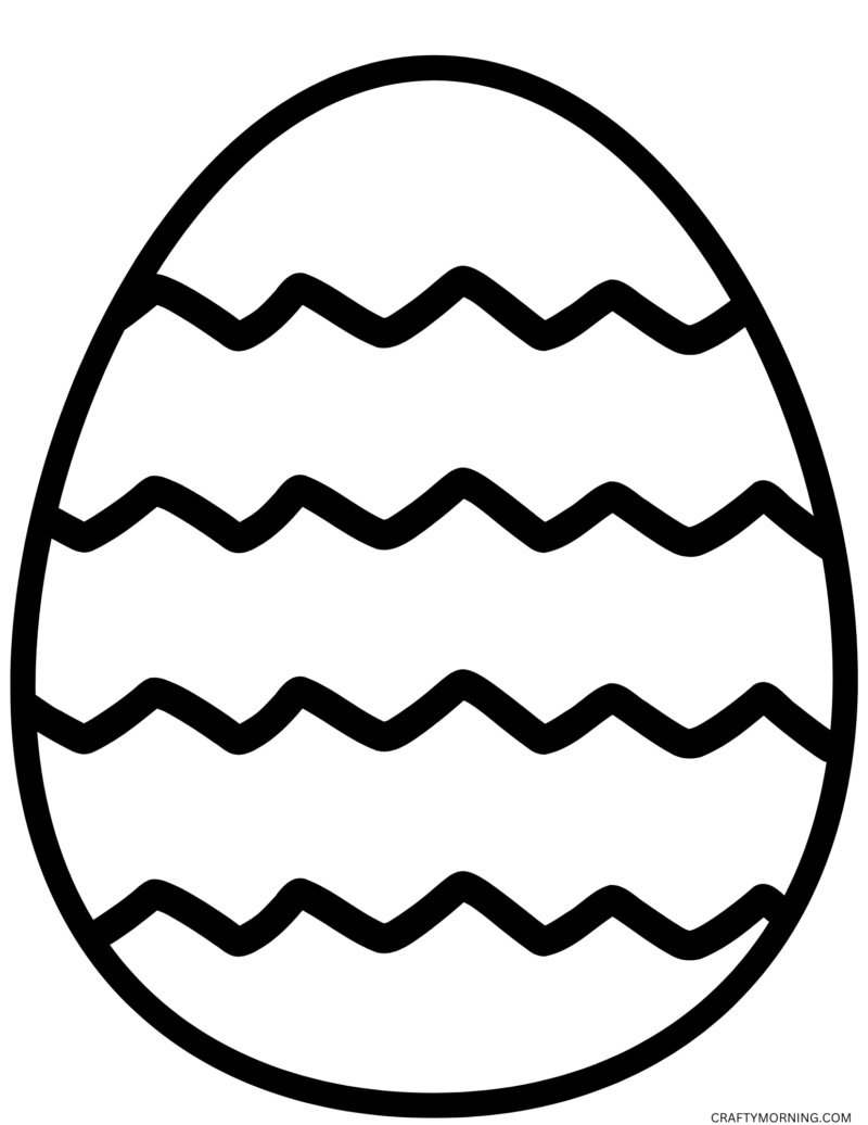 Easter Egg Template to Print - Crafty Morning