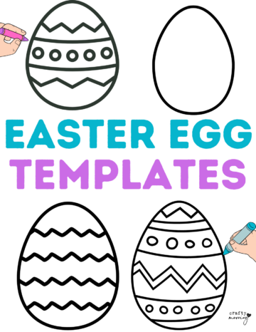 Easter Egg Template to Print - Crafty Morning