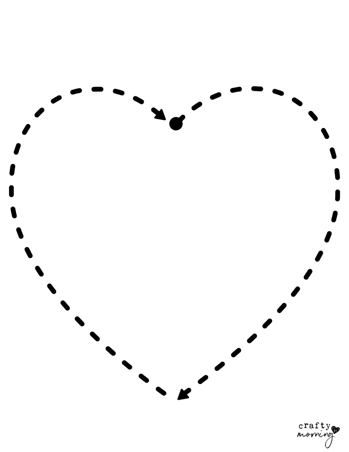 10 Free Printable Heart Templates - Crafty Morning