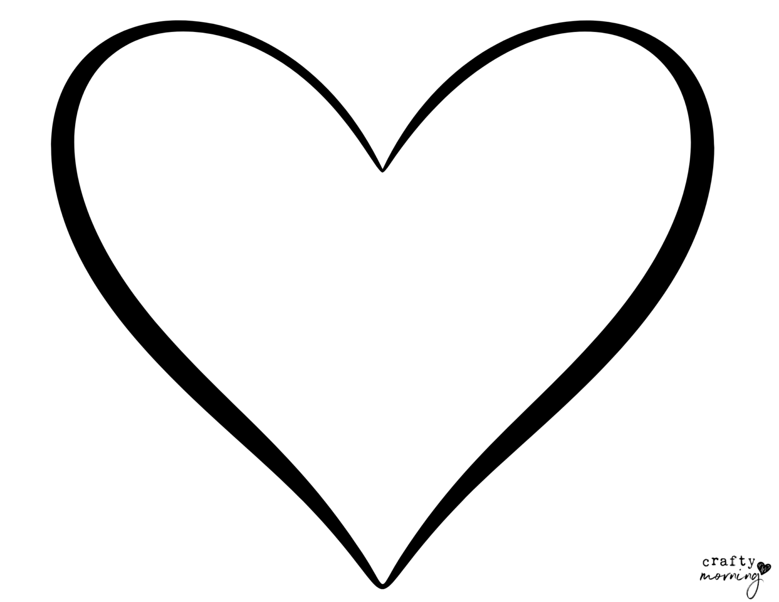 10 Free Printable Heart Templates - Crafty Morning