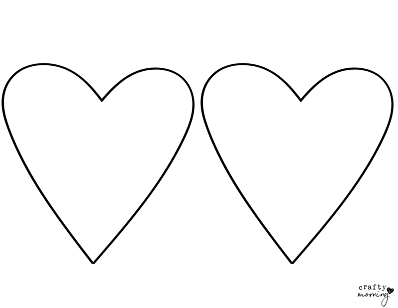 10 Free Printable Heart Templates - Crafty Morning