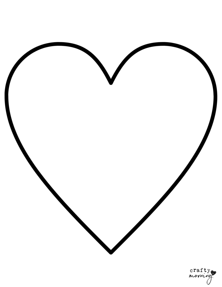 10 Free Printable Heart Templates - Crafty Morning