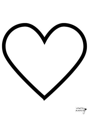 10 Free Printable Heart Templates - Crafty Morning