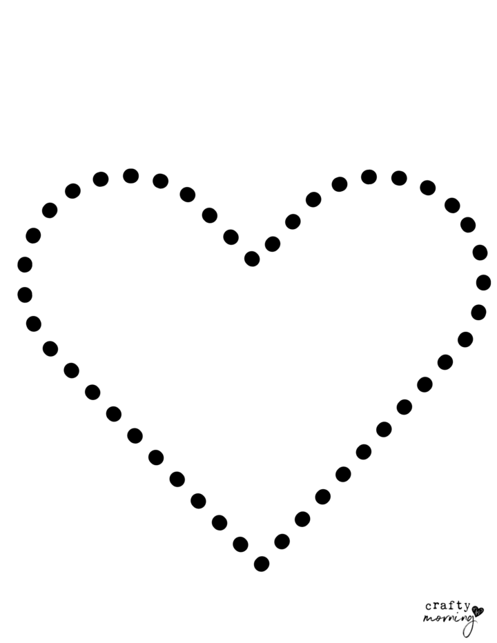 10 Free Printable Heart Templates - Crafty Morning