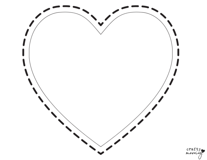 10 Free Printable Heart Templates - Crafty Morning