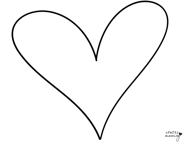 10 Free Printable Heart Templates - Crafty Morning