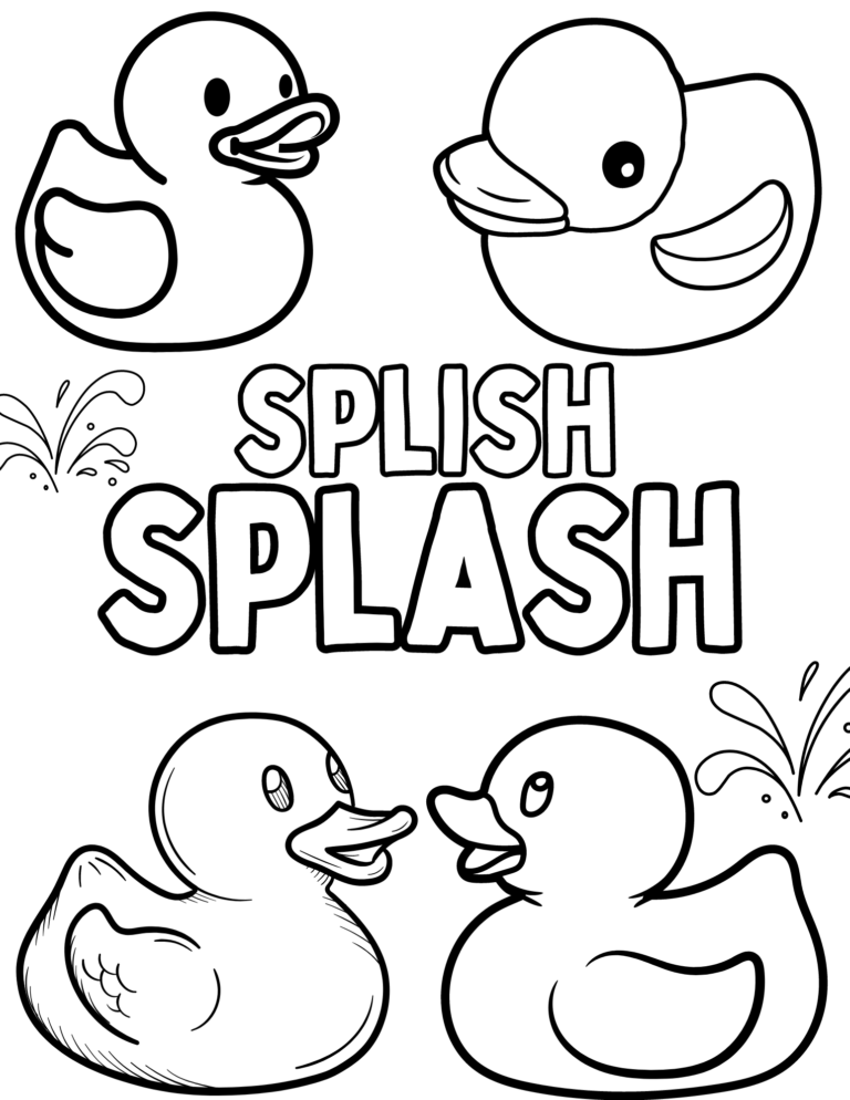 10 Duck Coloring Pages to Print - Crafty Morning