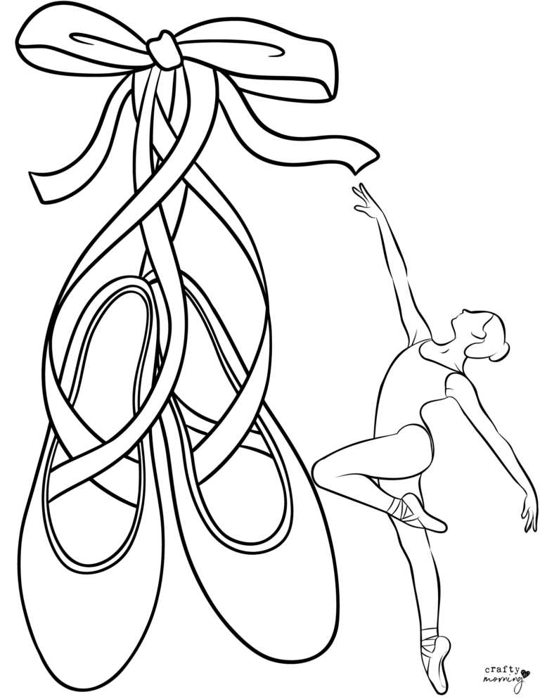 Free Ballet Coloring Pages - Crafty Morning