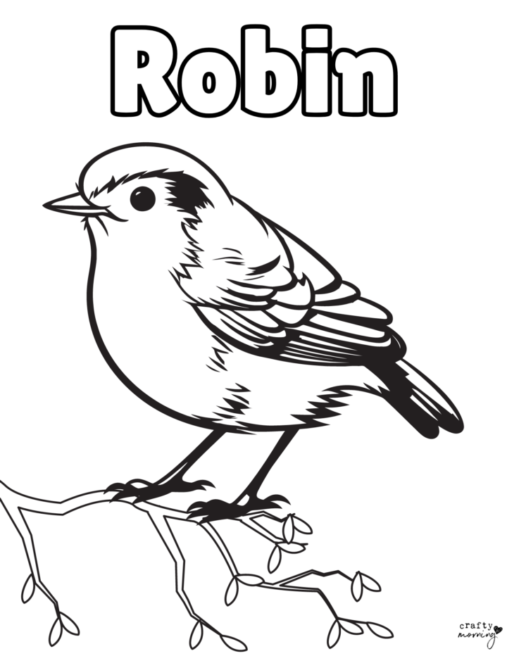 Free Bird Coloring Pages - Crafty Morning