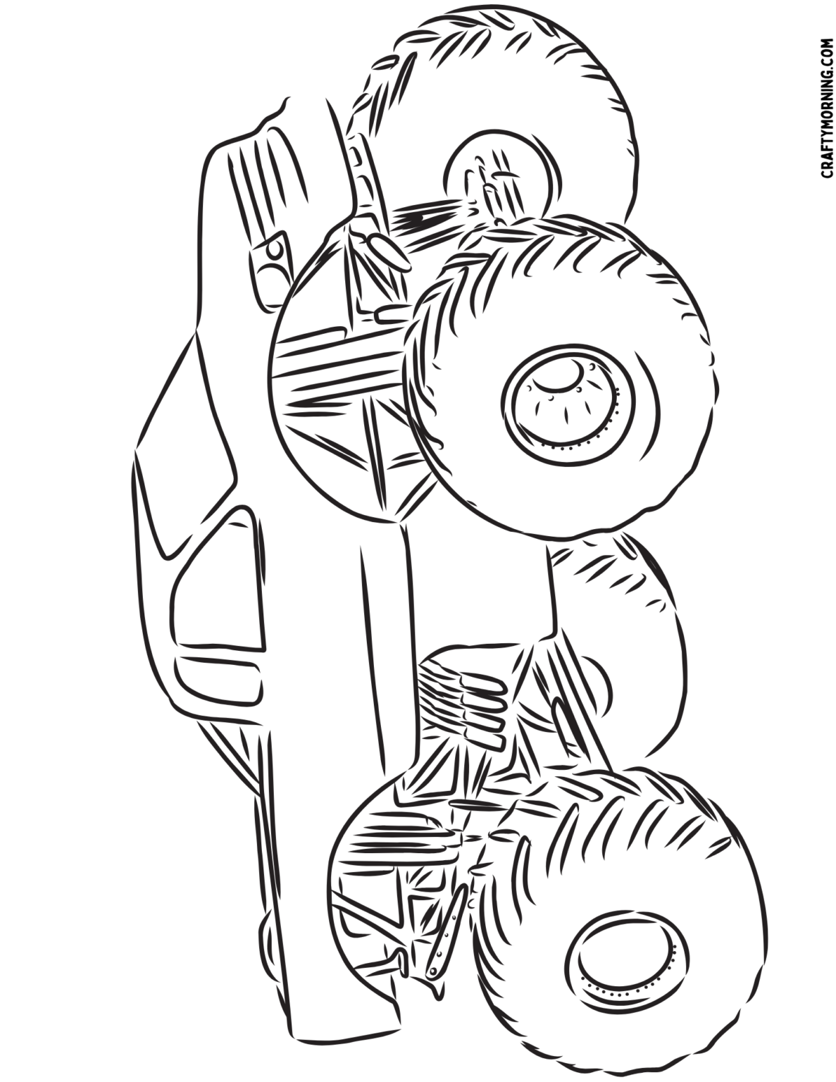 Monster Truck Coloring Pages - Crafty Morning
