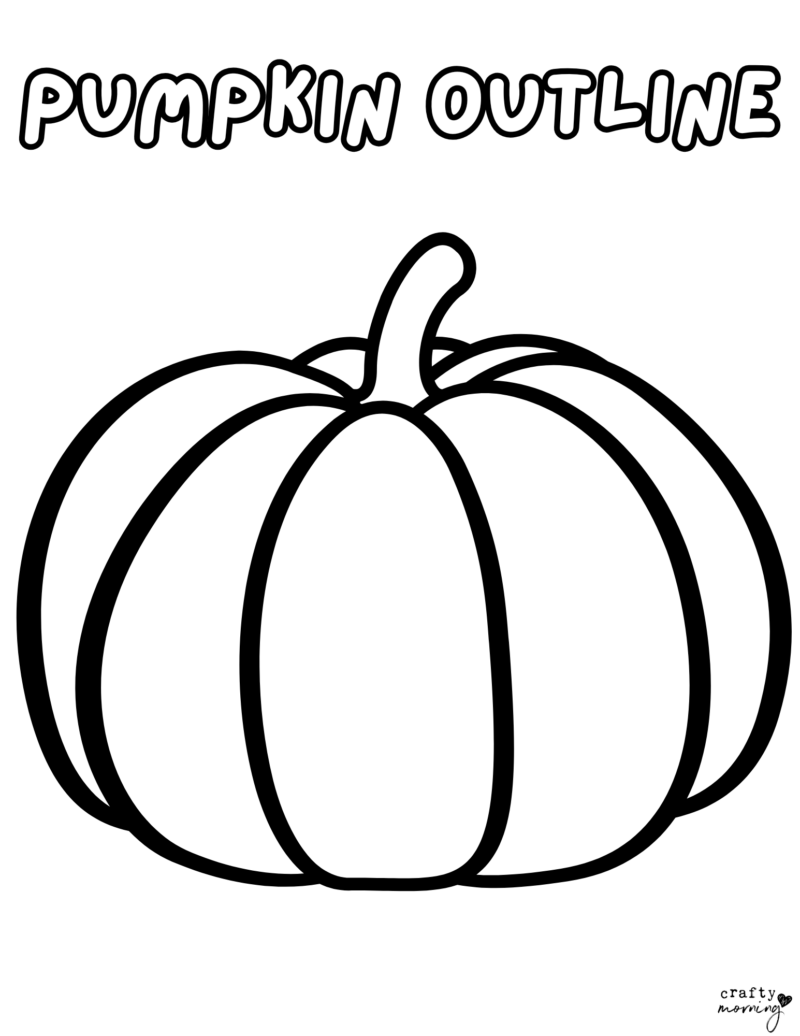 20 Free Pumpkin Outline Printables - Crafty Morning