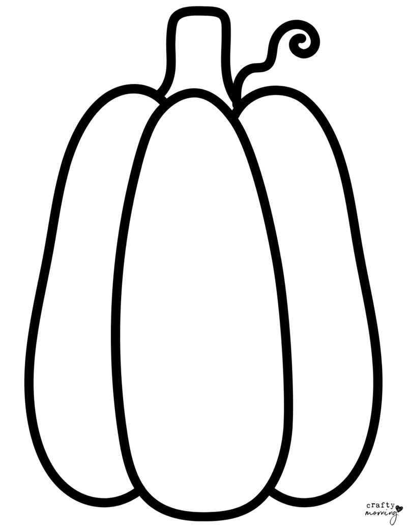 20 Free Pumpkin Outline Printables - Crafty Morning
