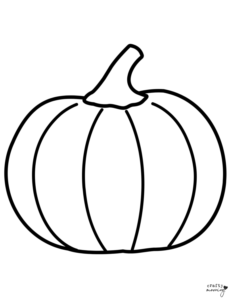 20 Free Pumpkin Outline Printables - Crafty Morning