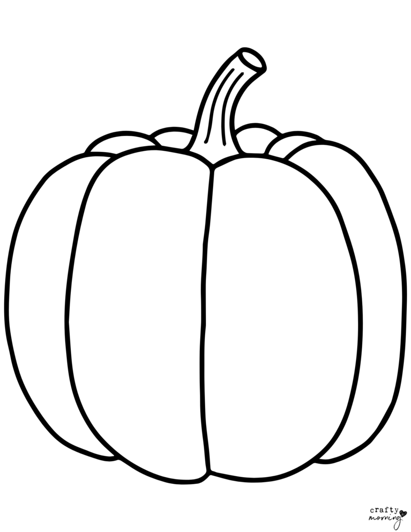 20 Free Pumpkin Outline Printables - Crafty Morning