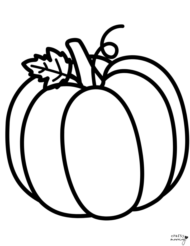 20 Free Pumpkin Outline Printables - Crafty Morning