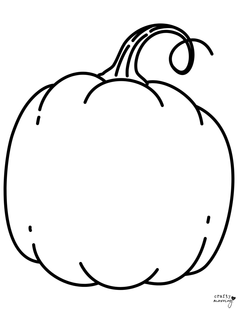 20 Free Pumpkin Outline Printables - Crafty Morning