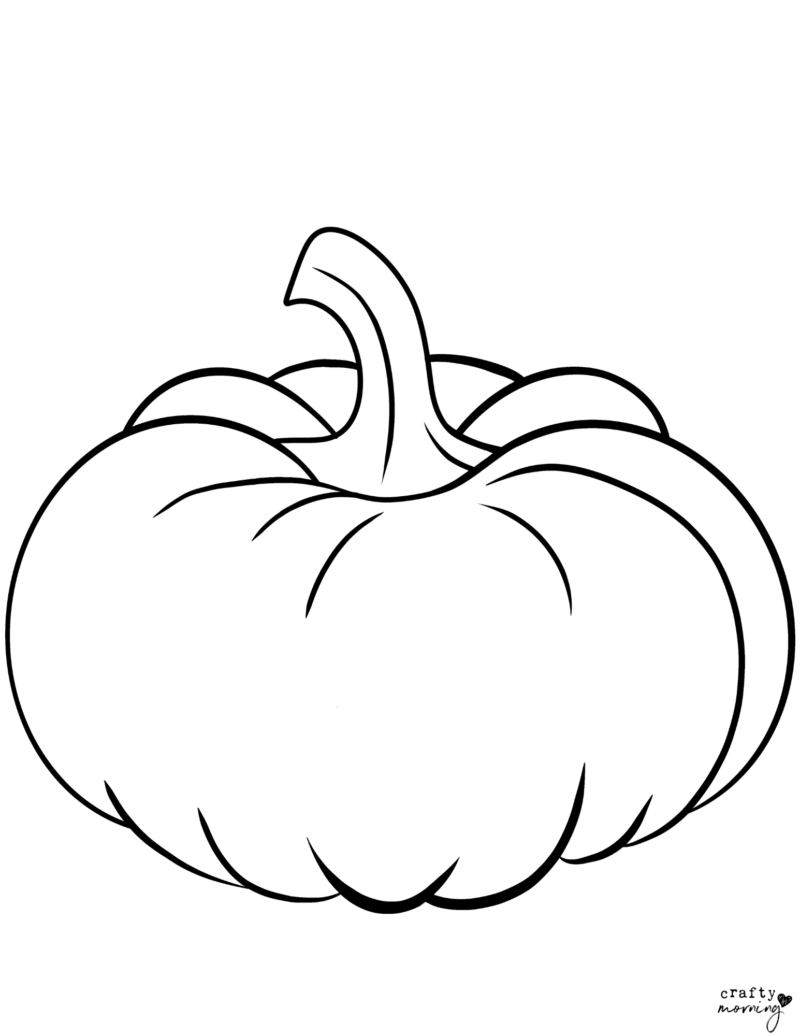 20 Free Pumpkin Outline Printables - Crafty Morning