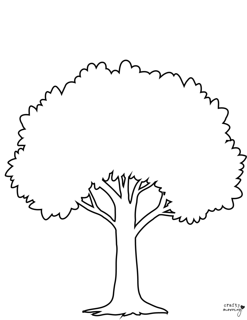 Free Printable Tree Templates - Crafty Morning