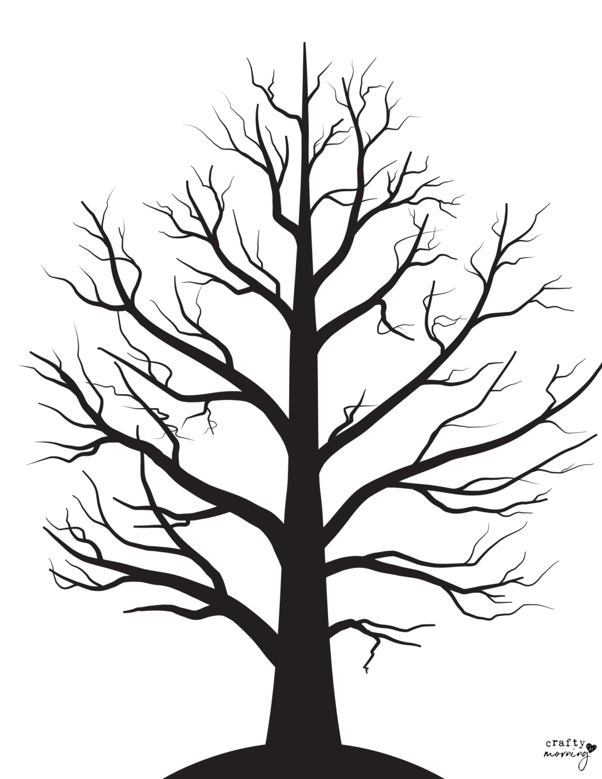 Free Printable Tree Templates - Crafty Morning
