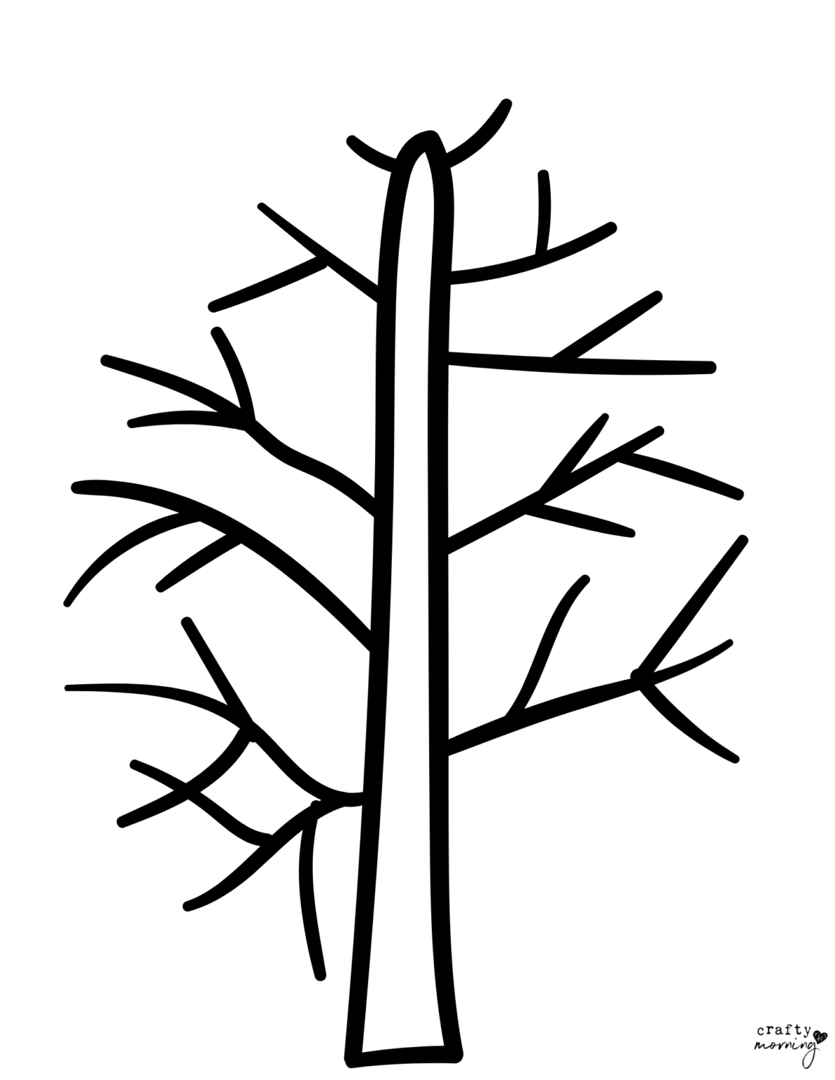 Free Printable Tree Templates - Crafty Morning