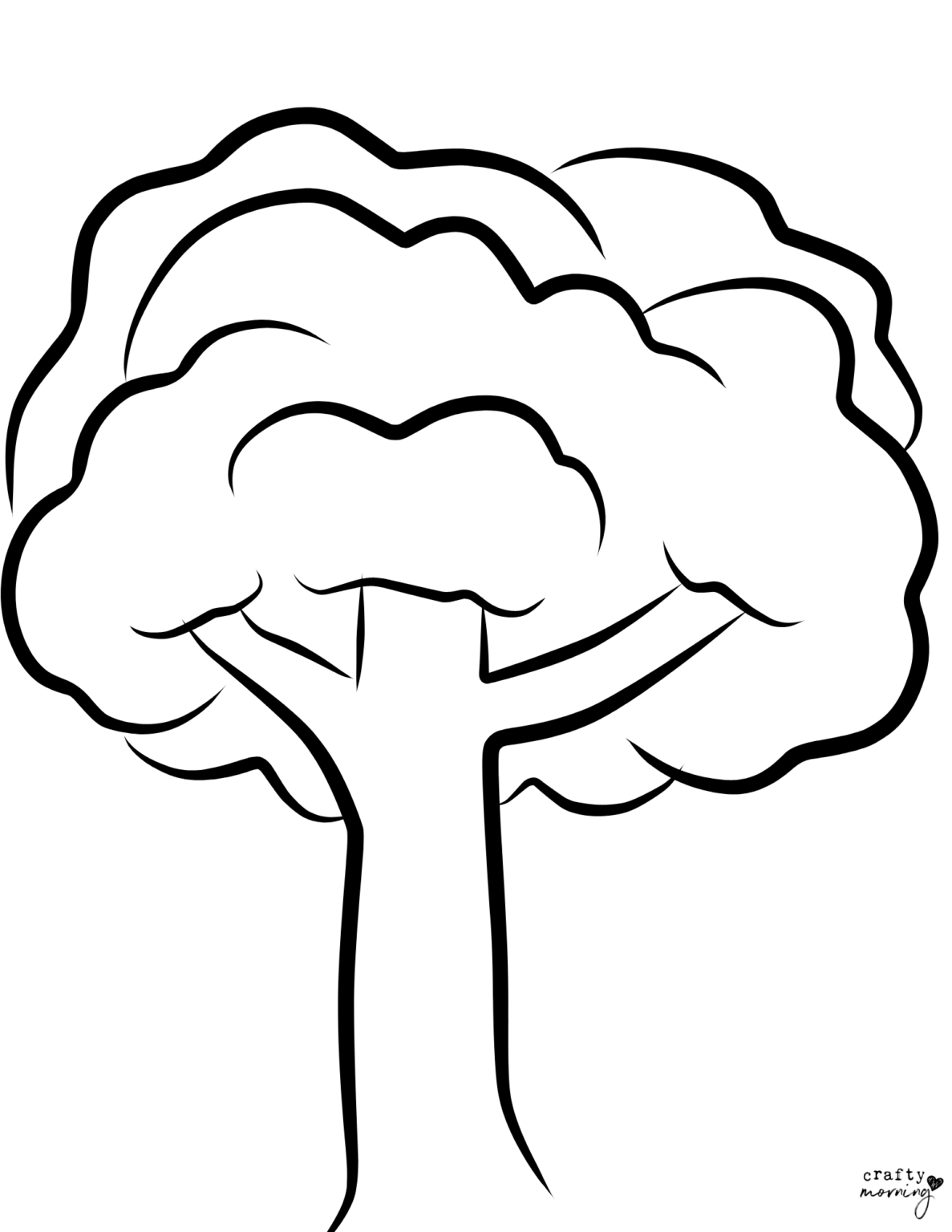 Free Printable Tree Templates - Crafty Morning