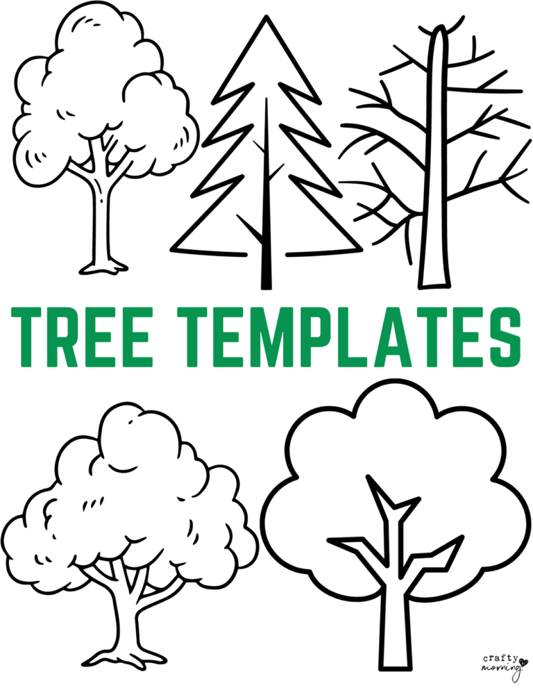 Free Printable Tree Templates - Crafty Morning