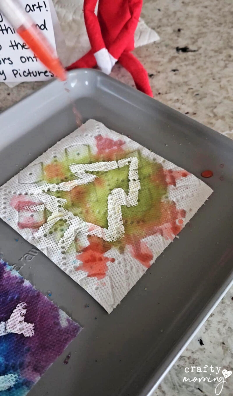 Magic Paper Towel Art Idea - Crafty Morning