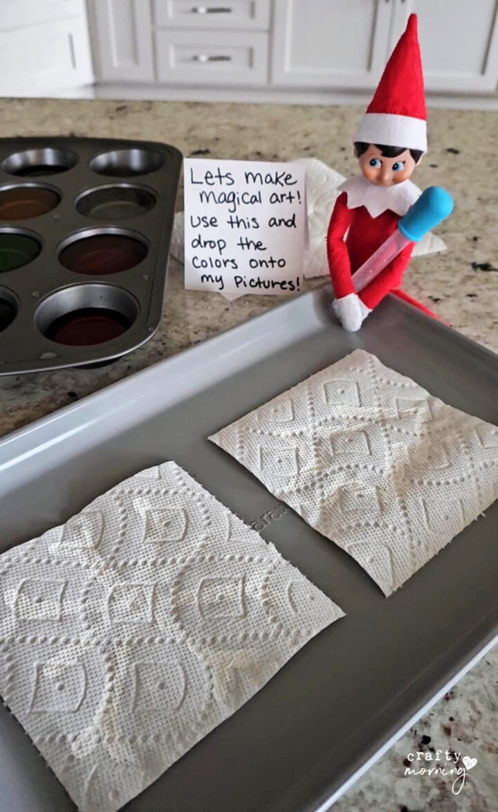 Magic Paper Towel Art Idea - Crafty Morning