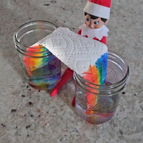Walking Rainbow Experiment - Crafty Morning