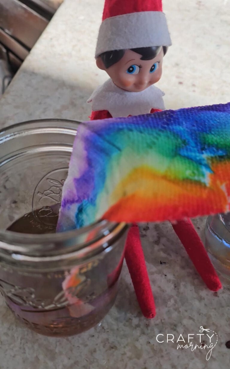 Walking Rainbow Experiment - Crafty Morning
