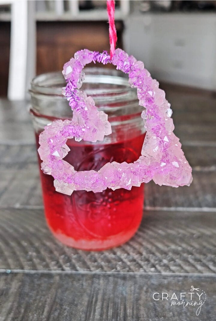 Borax Crystal Hearts for Valentine's Day - Crafty Morning