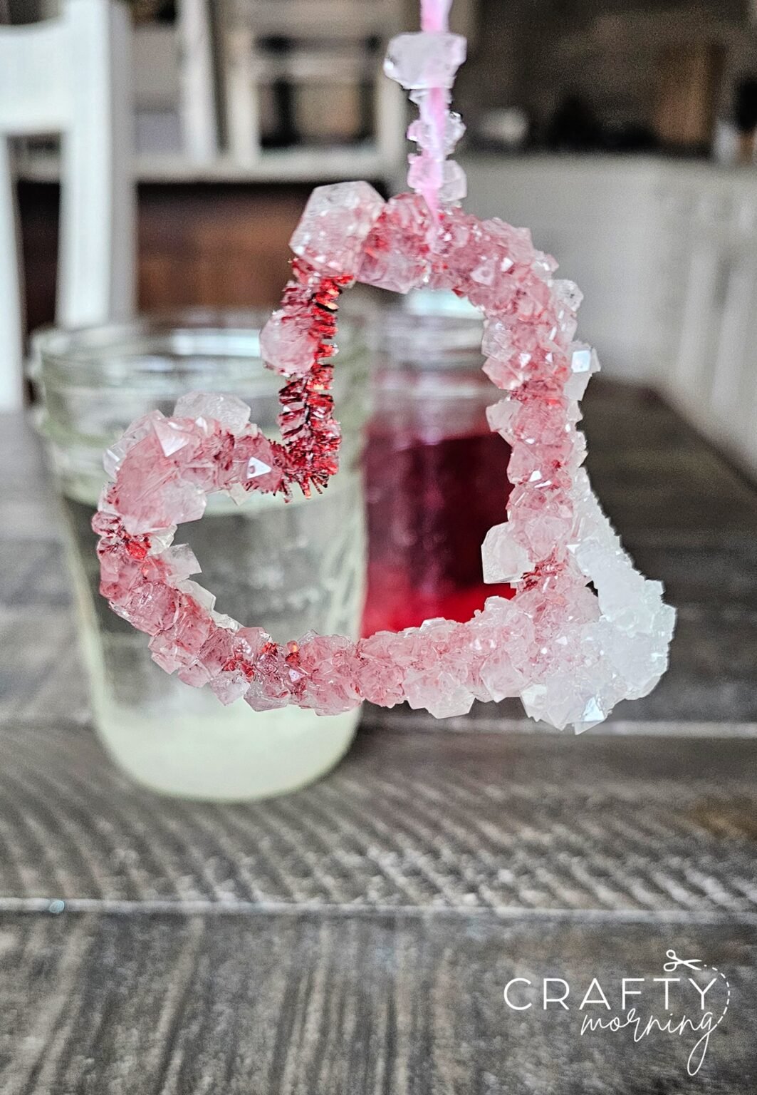 Borax Crystal Hearts for Valentine's Day - Crafty Morning