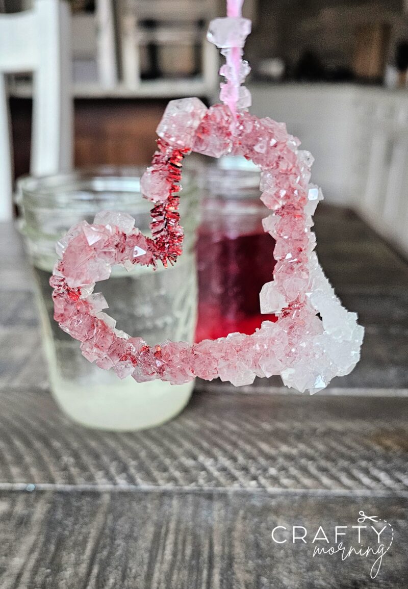 Borax Crystal Hearts for Valentine's Day - Crafty Morning