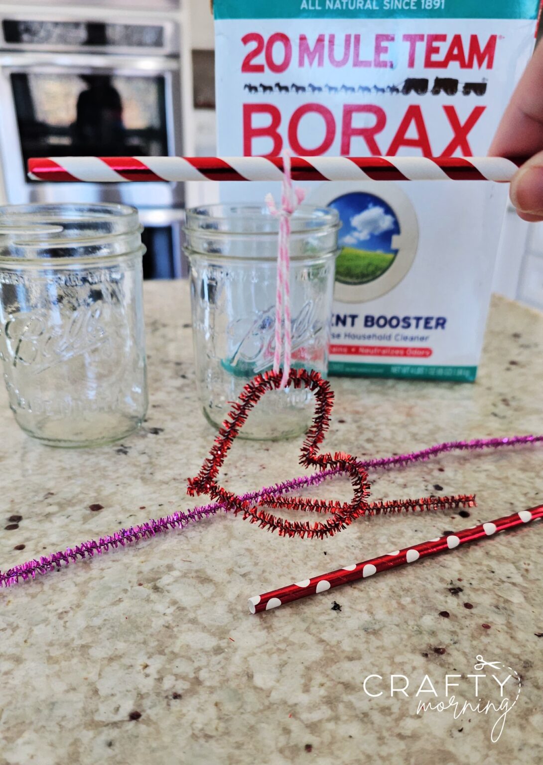 Borax Crystal Hearts for Valentine's Day - Crafty Morning