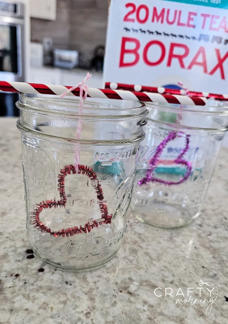 Borax Crystal Hearts for Valentine's Day - Crafty Morning