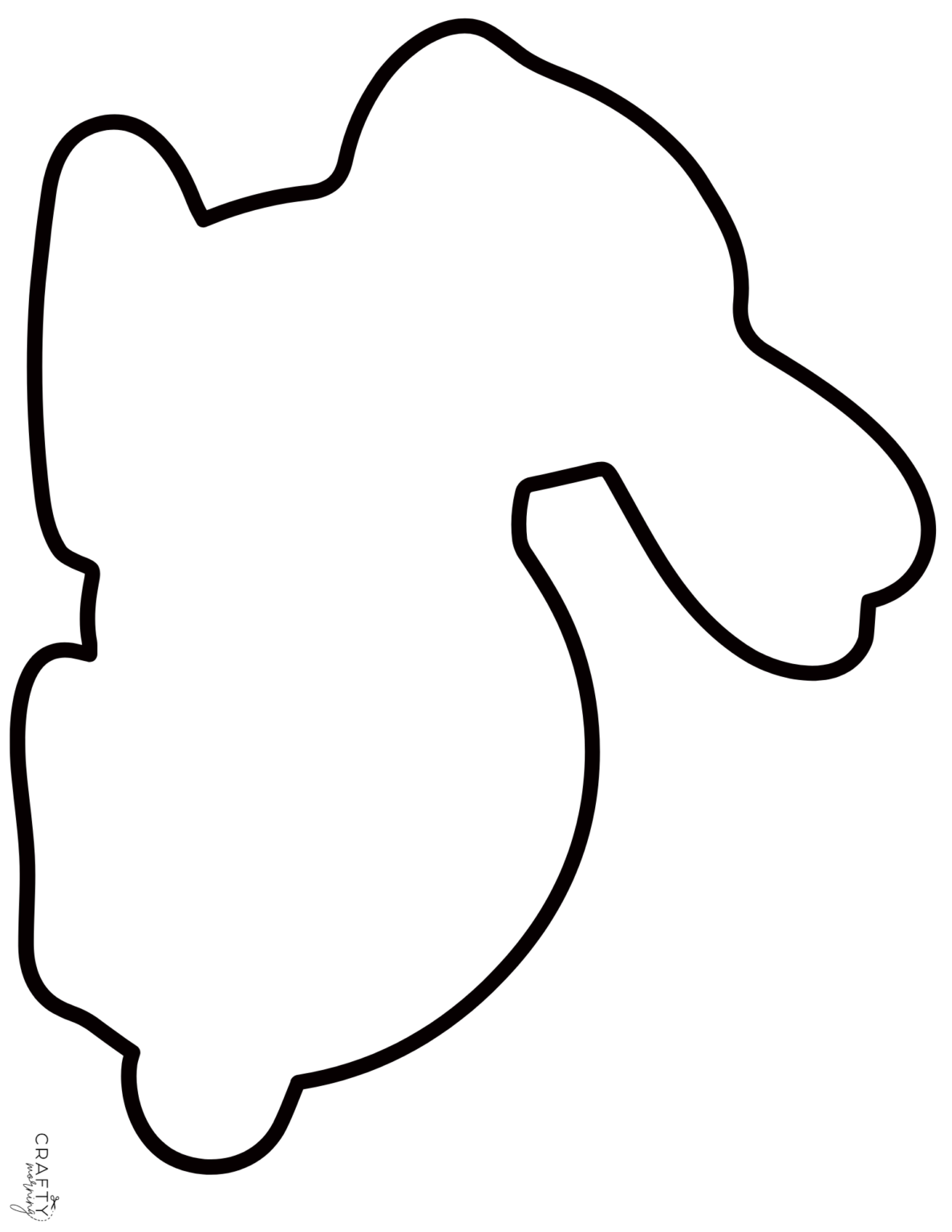 Free Bunny Outlines (Printable Templates) - Crafty Morning