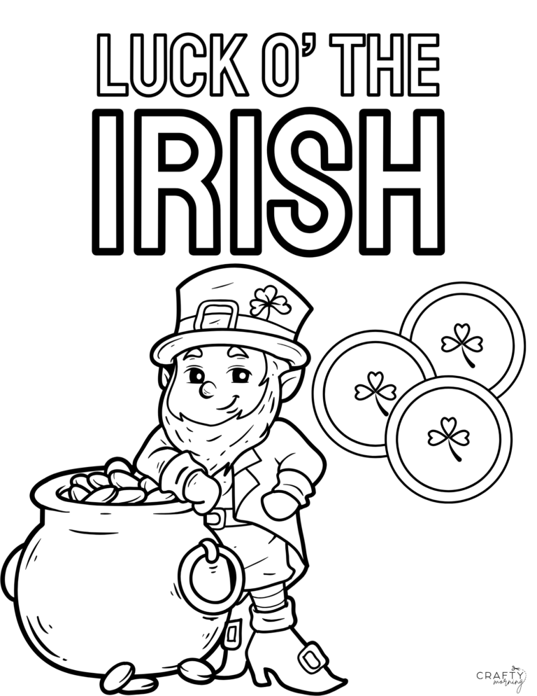 Free St. Patrick's Day Coloring Pages - Crafty Morning