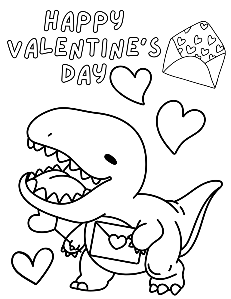 Cute Valentine's Day Coloring Pages - Crafty Morning