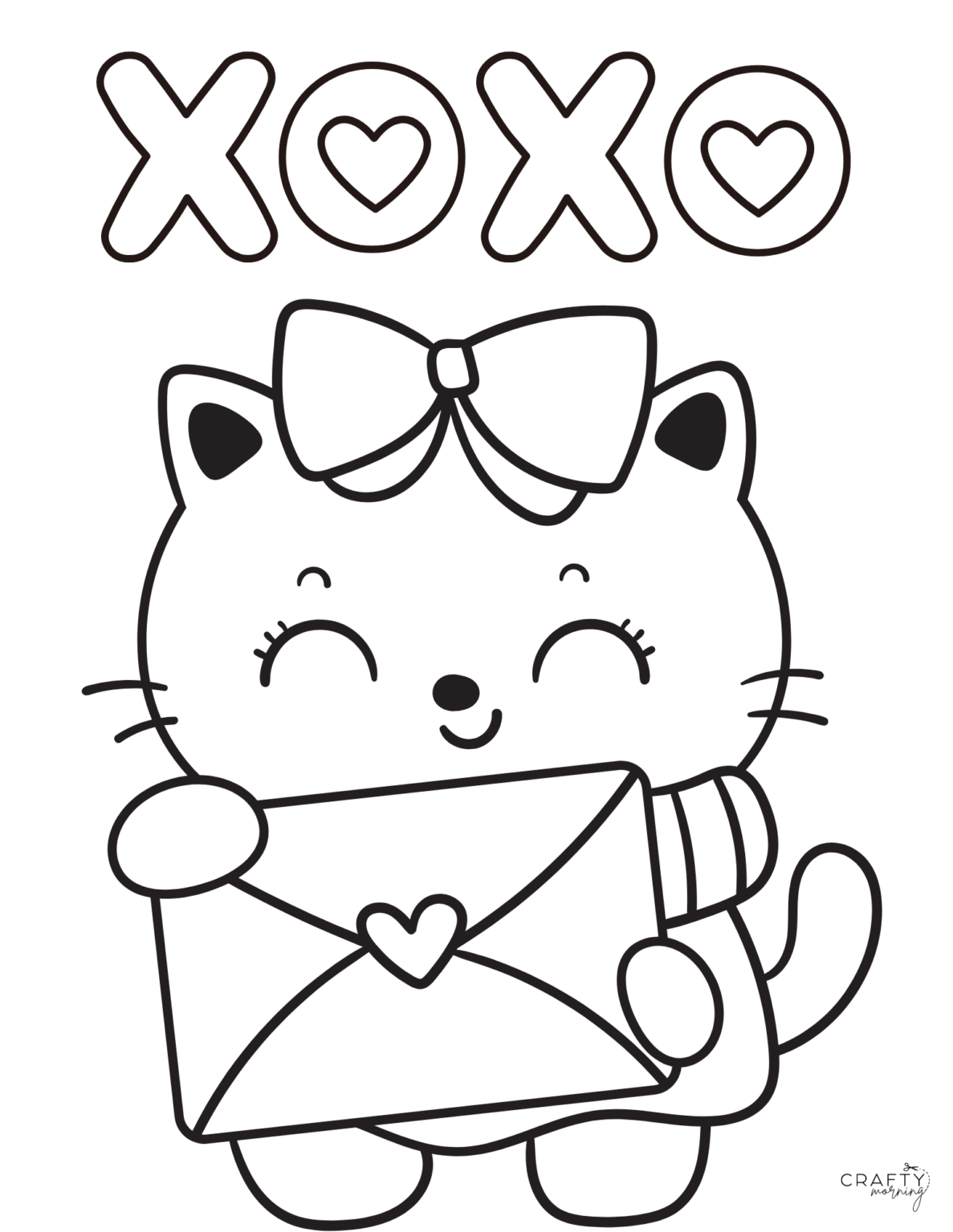 Cute Valentine's Day Coloring Pages - Crafty Morning