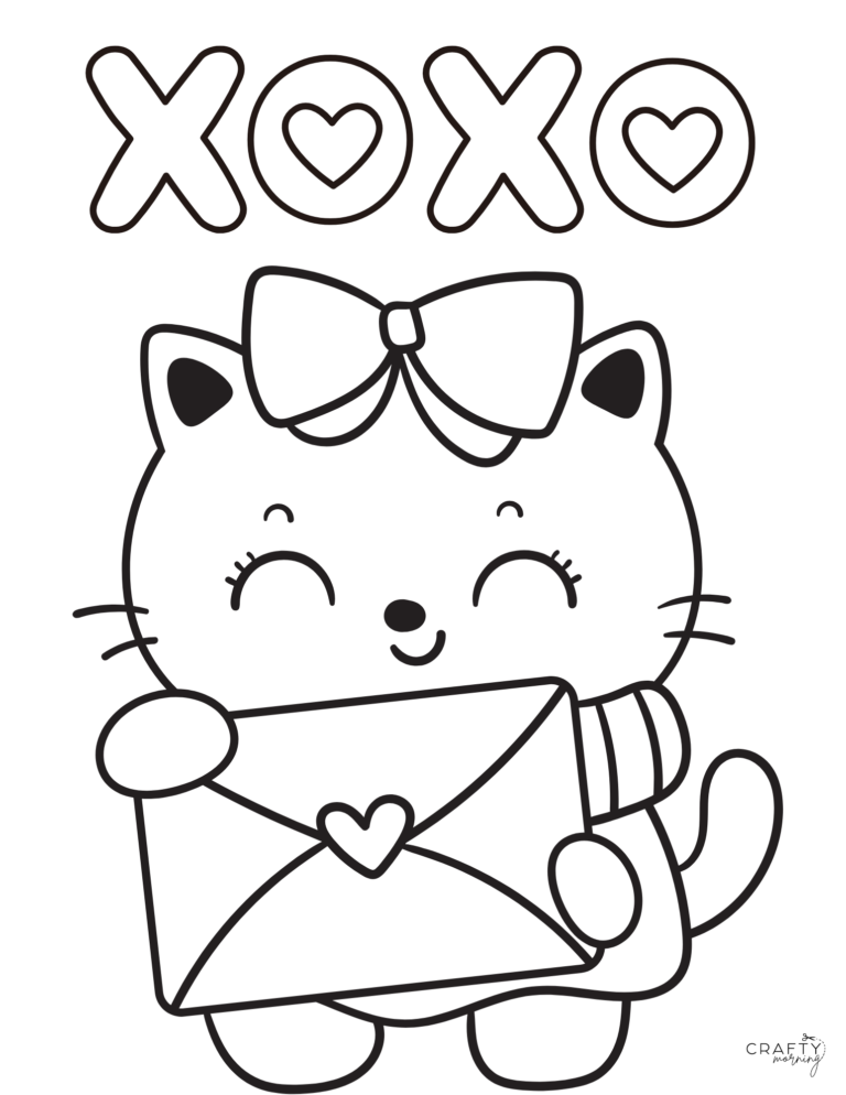 Cute Valentine's Day Coloring Pages - Crafty Morning