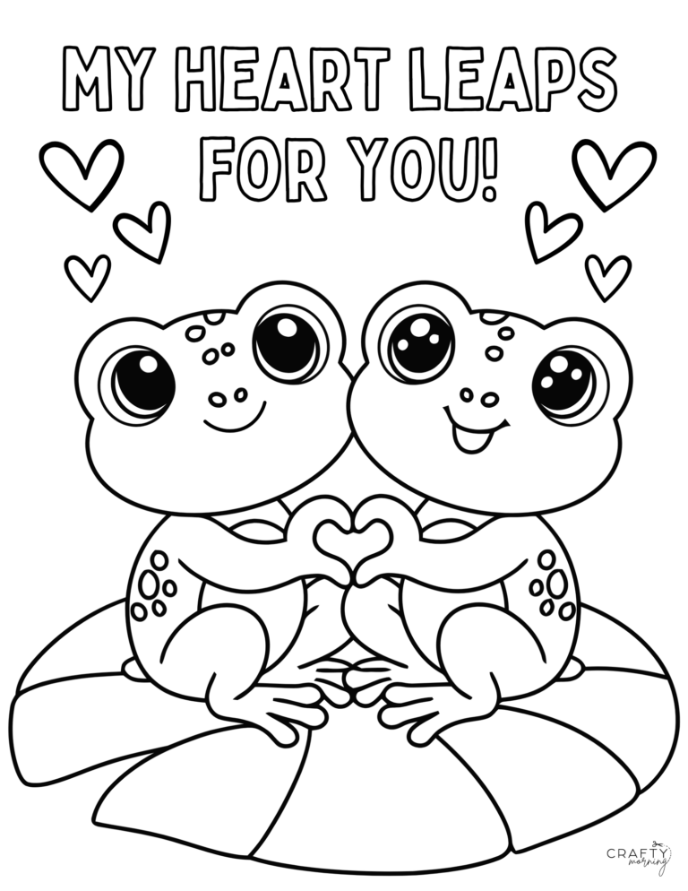 Cute Valentine's Day Coloring Pages - Crafty Morning
