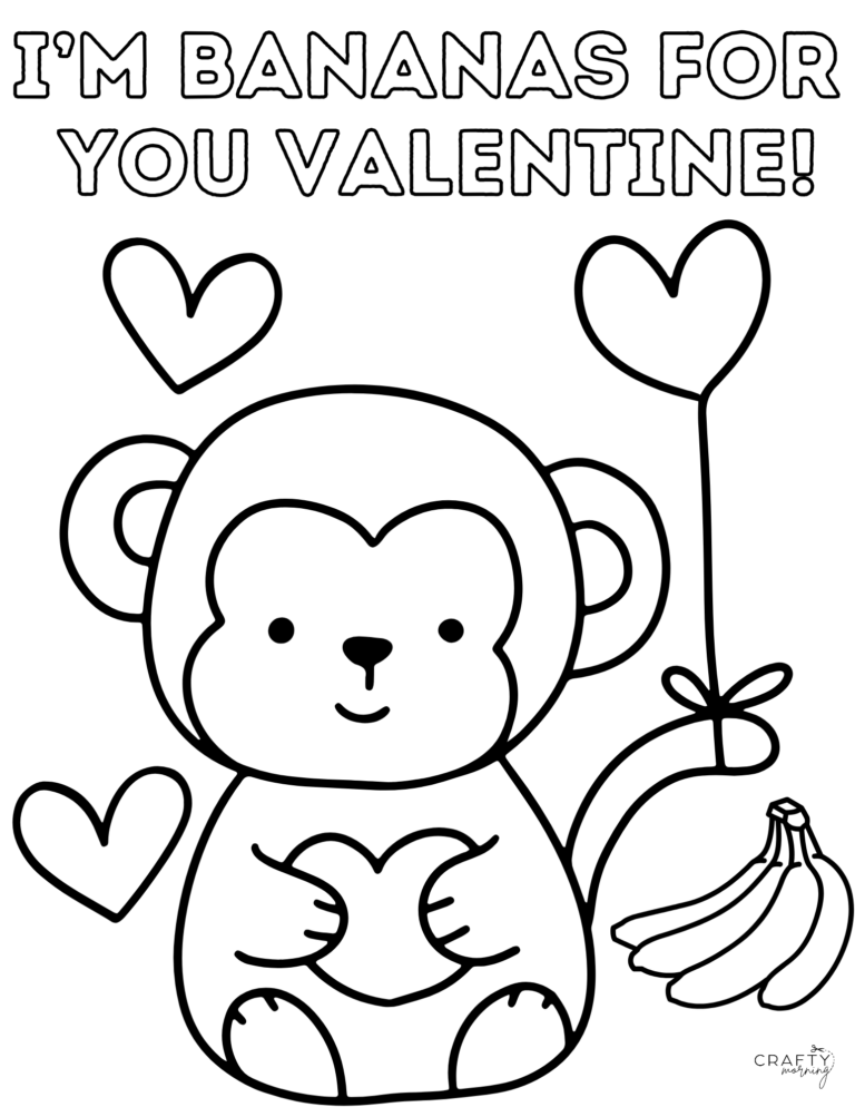 Cute Valentine's Day Coloring Pages - Crafty Morning