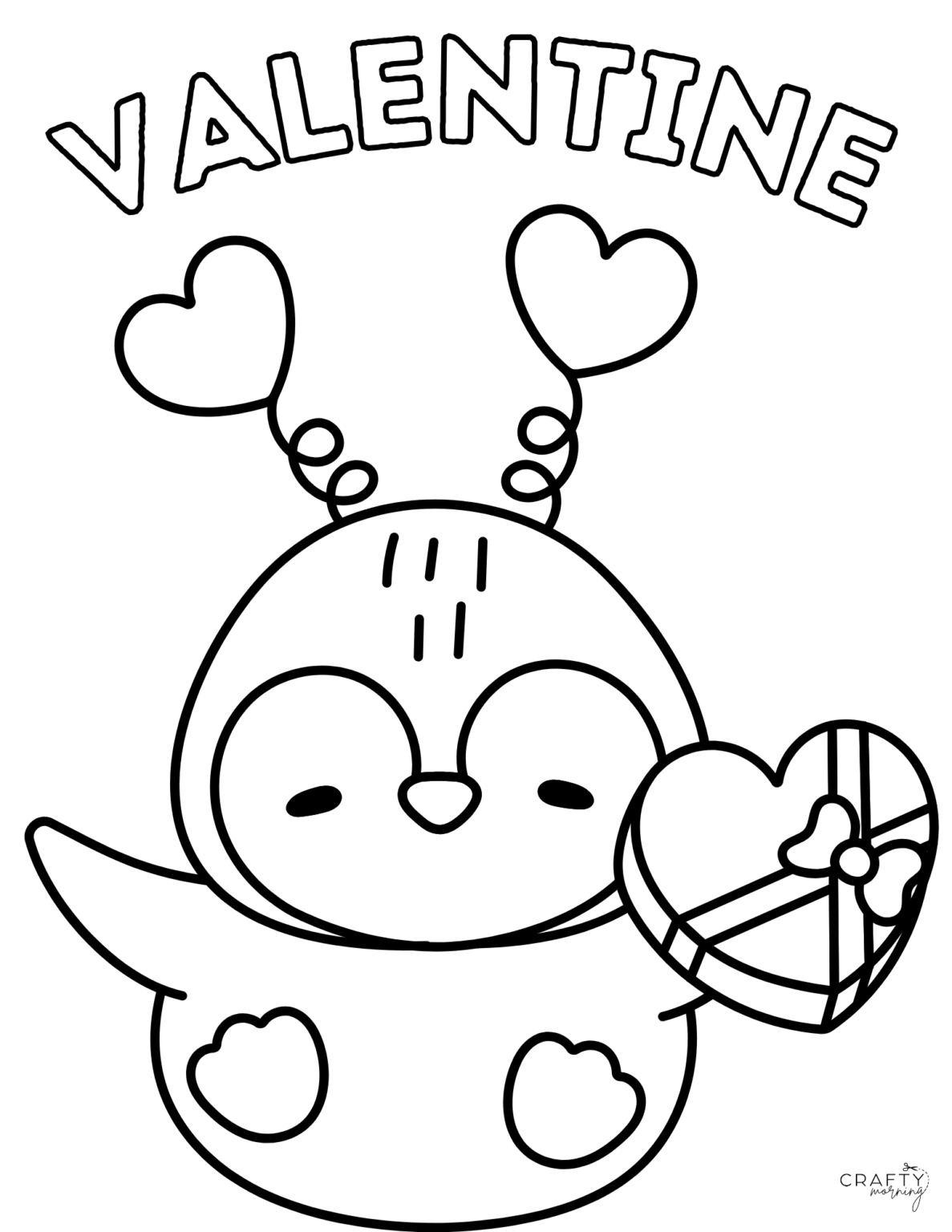 Cute Valentine's Day Coloring Pages - Crafty Morning
