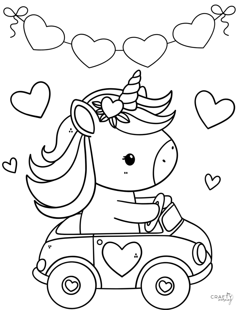 Cute Valentine's Day Coloring Pages - Crafty Morning