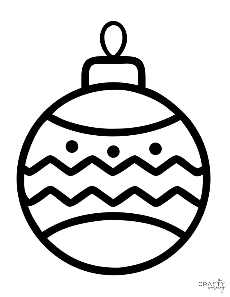 Christmas Ornament Outline/Templates to Print - Crafty Morning